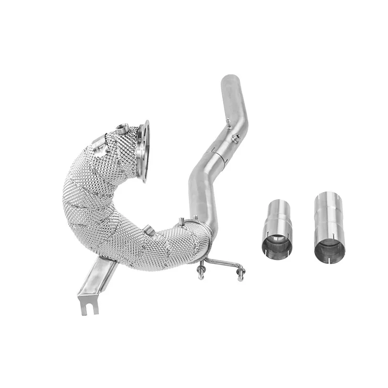 Golf Mk8 R Alpha Competition Decat Downpipe w/Shield